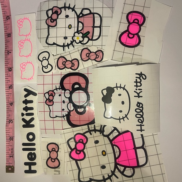 Hello Kitty | Art | Hello Kitty Vinyl Decal Bundle | Poshmark